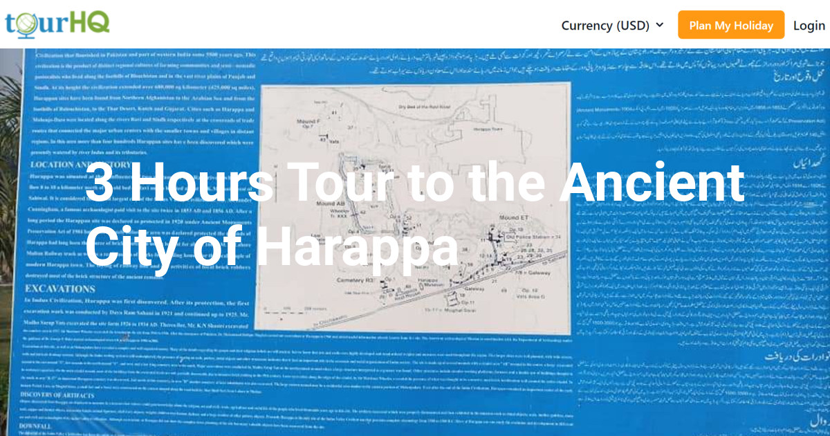 3 Hours Tour to the Ancient City of Harappa